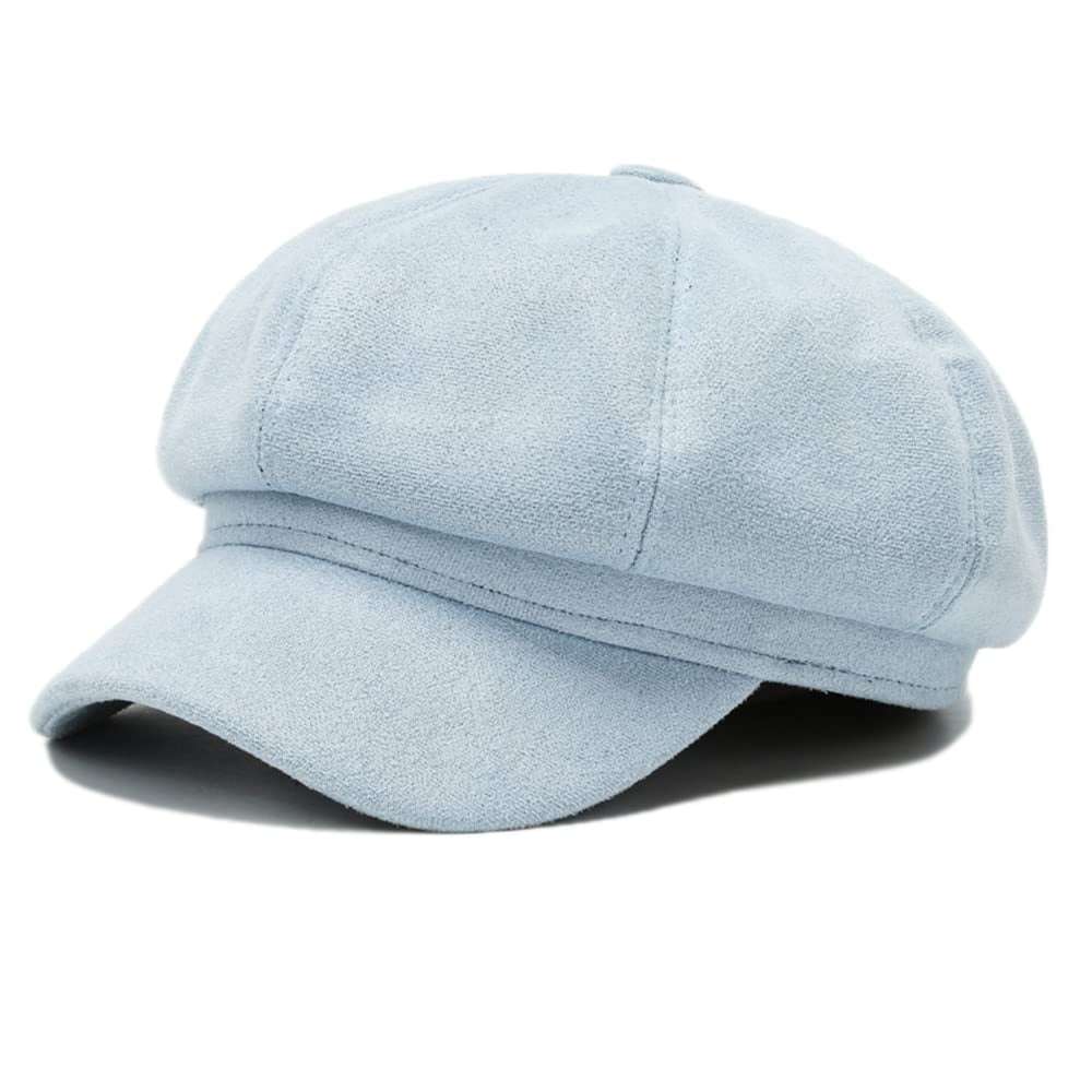 HAORUN Women's Suede Newsboy Hat, Adjustable Beret Cap, Gatsby Cabbie ...