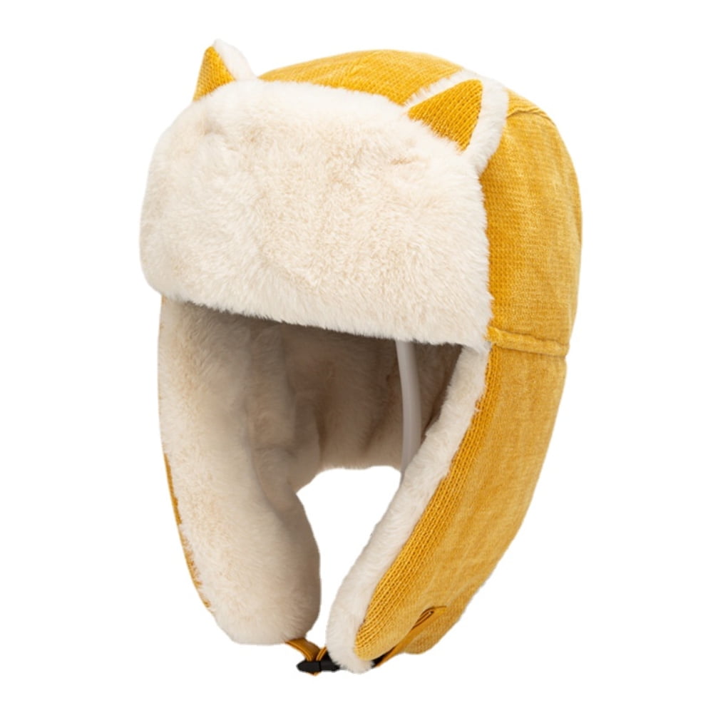 HAORUN Women Winter Trapper Hat Thick Warm Sherpa Lined Fleece Pilot ...