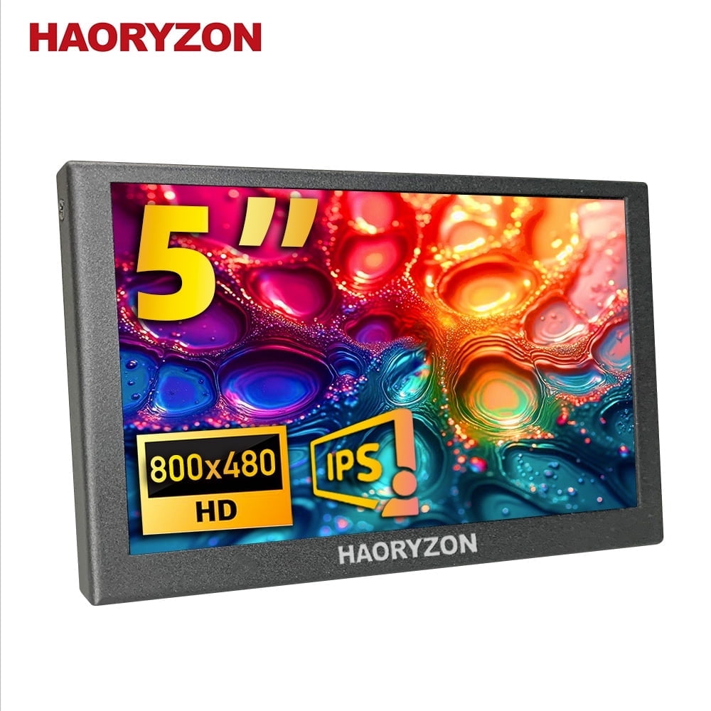 Portable 5 Inch IPS Screen Small LCD Monitor 800x480 Mini PC Secondary ...