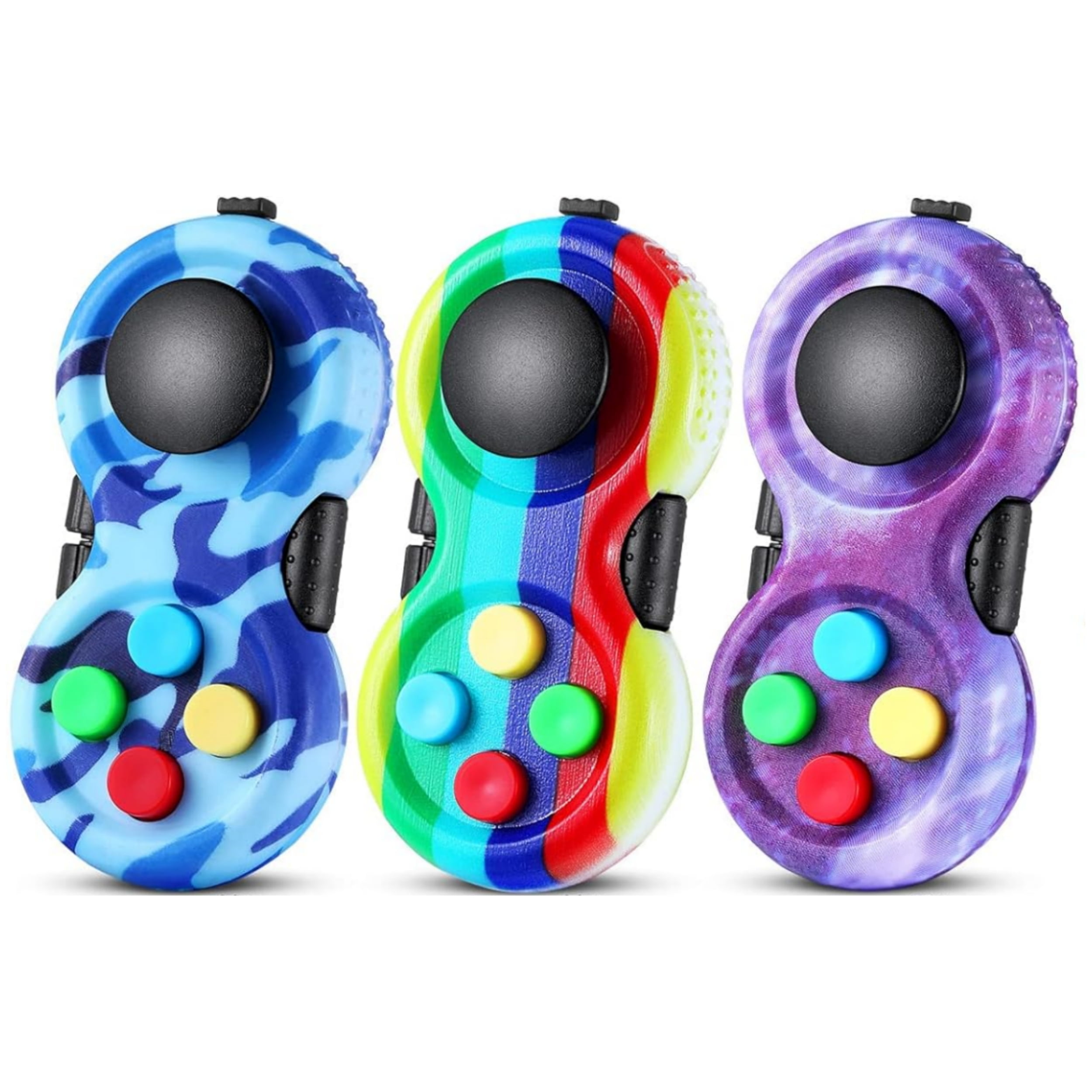HAOSHICS 3pcs Fidget Pad Portable Fidget Controller Classic Retro Game ...