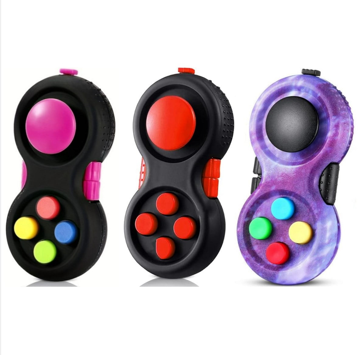 HAOSHICS 3pcs Fidget Pad Portable Fidget Controller Classic Retro Game ...
