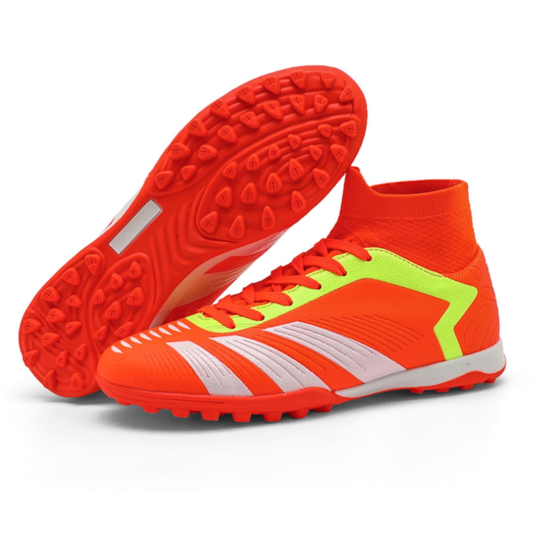 HAOSHIDUO Men's High-Top Soccer Shoes Youth Football Boots Outdoor ...
