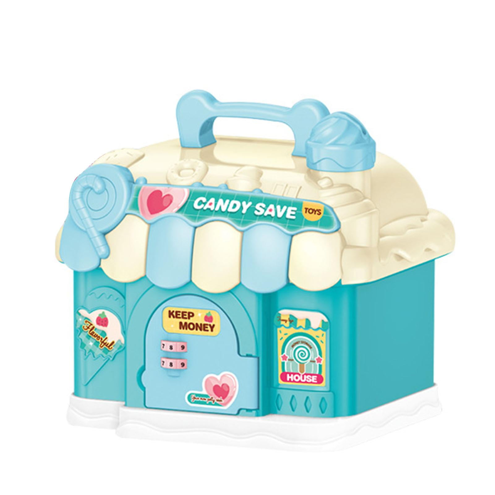 HAOSU Cute Candys House Moneys Box with Password Personalized Desktop ...