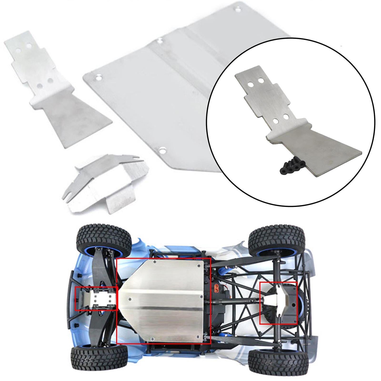HAOSU Rc Metal Anti-collision Front Guard Plate For Losi Baja Rey V2 ...