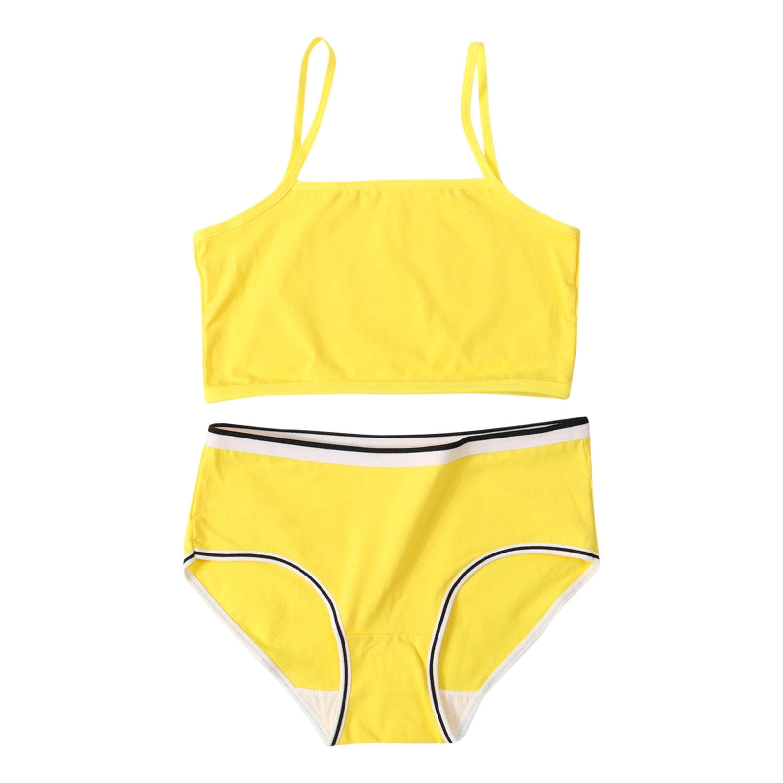 HAOTAGS Girls’ Training Bralette Outfit, Comfort Stretch Developmental ...