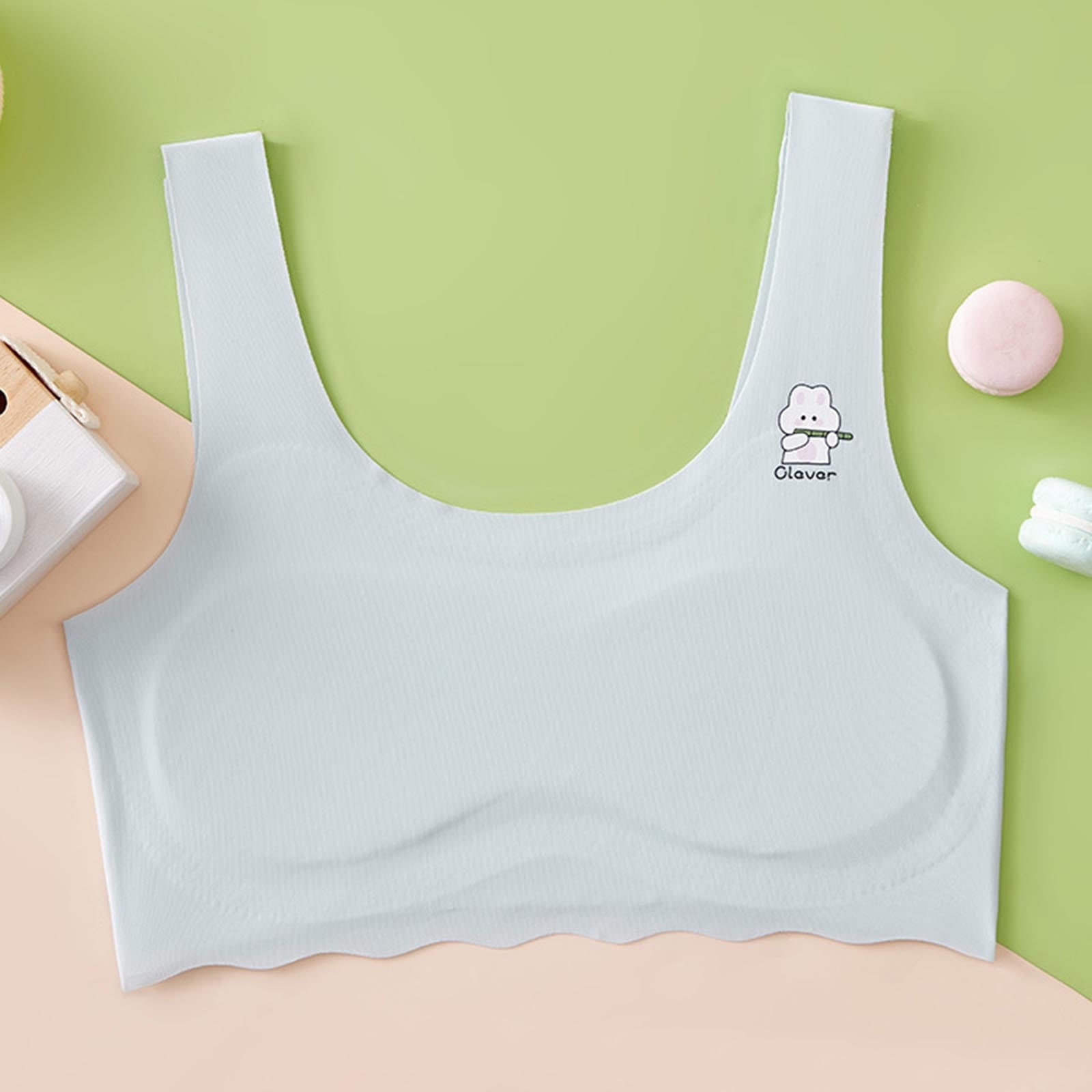 HAOTAGS Training Bras for Teen Girls Girls Sports Seamless Comfort Soft ...