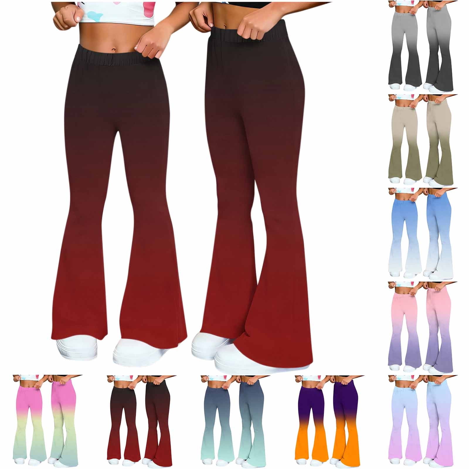 HAOTAGS Women Capri Yoga Pants Moisture-Wicking High Elasticity Fitness ...
