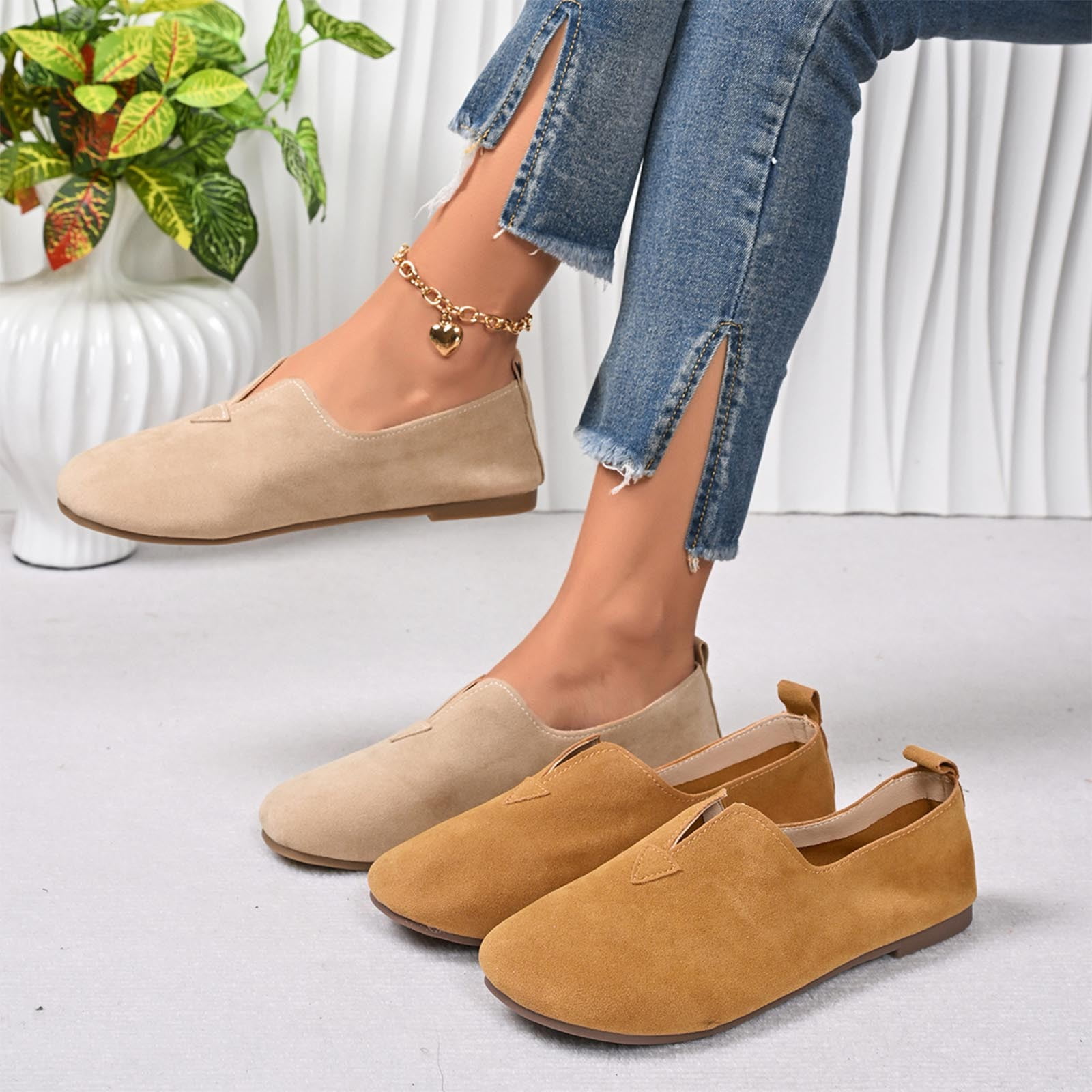 HAOTAGS Women Single Strap Wedge Slides,Open Toe Slingbacks Slip Ons ...