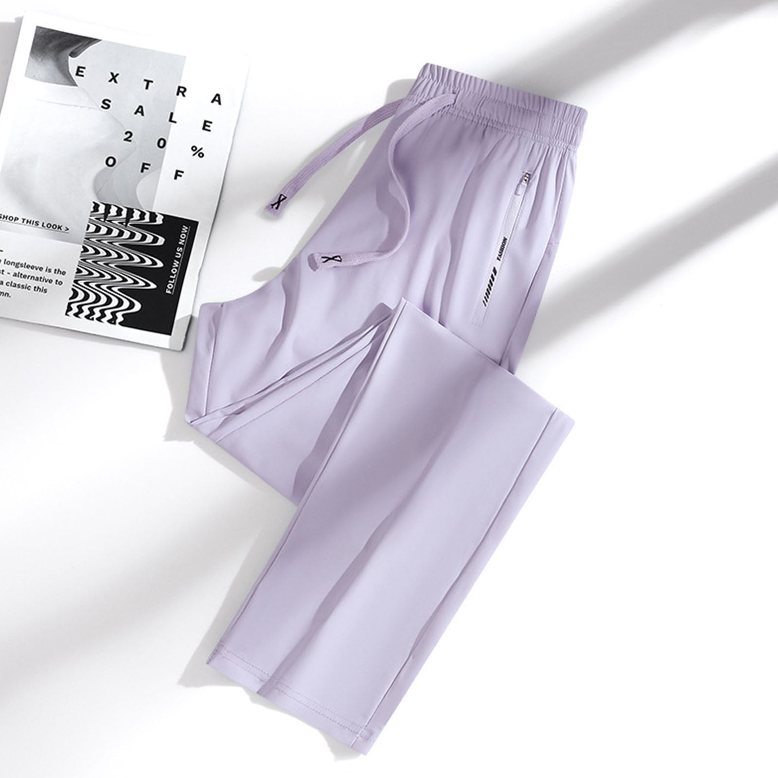 HAOTAGS Womens Quick Dry Joggers, Solid Color Breathable Sport Pants ...