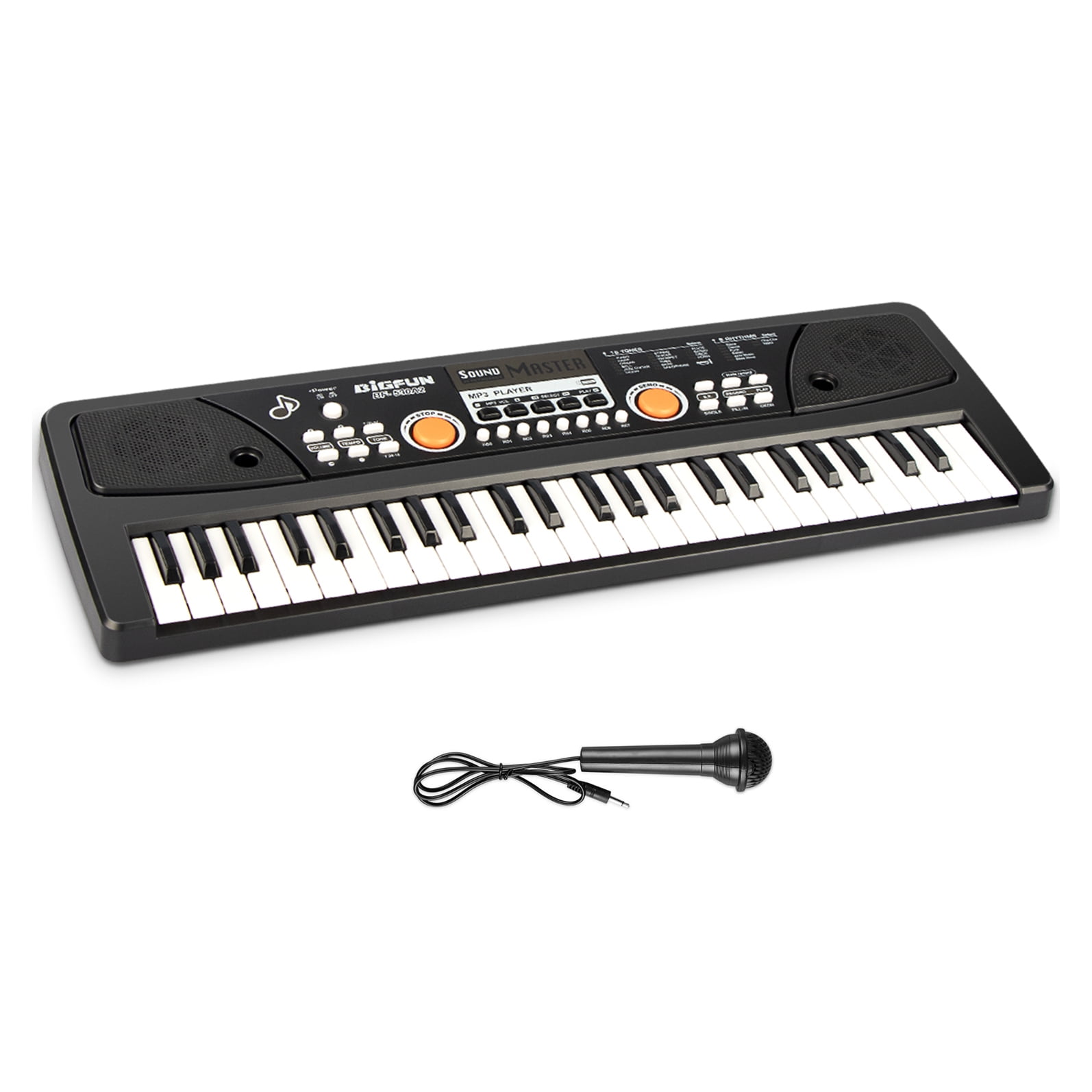 HAOTUTOYS Keyboard Piano for Kids, 49 Keys Multifunction Electric Piano ...