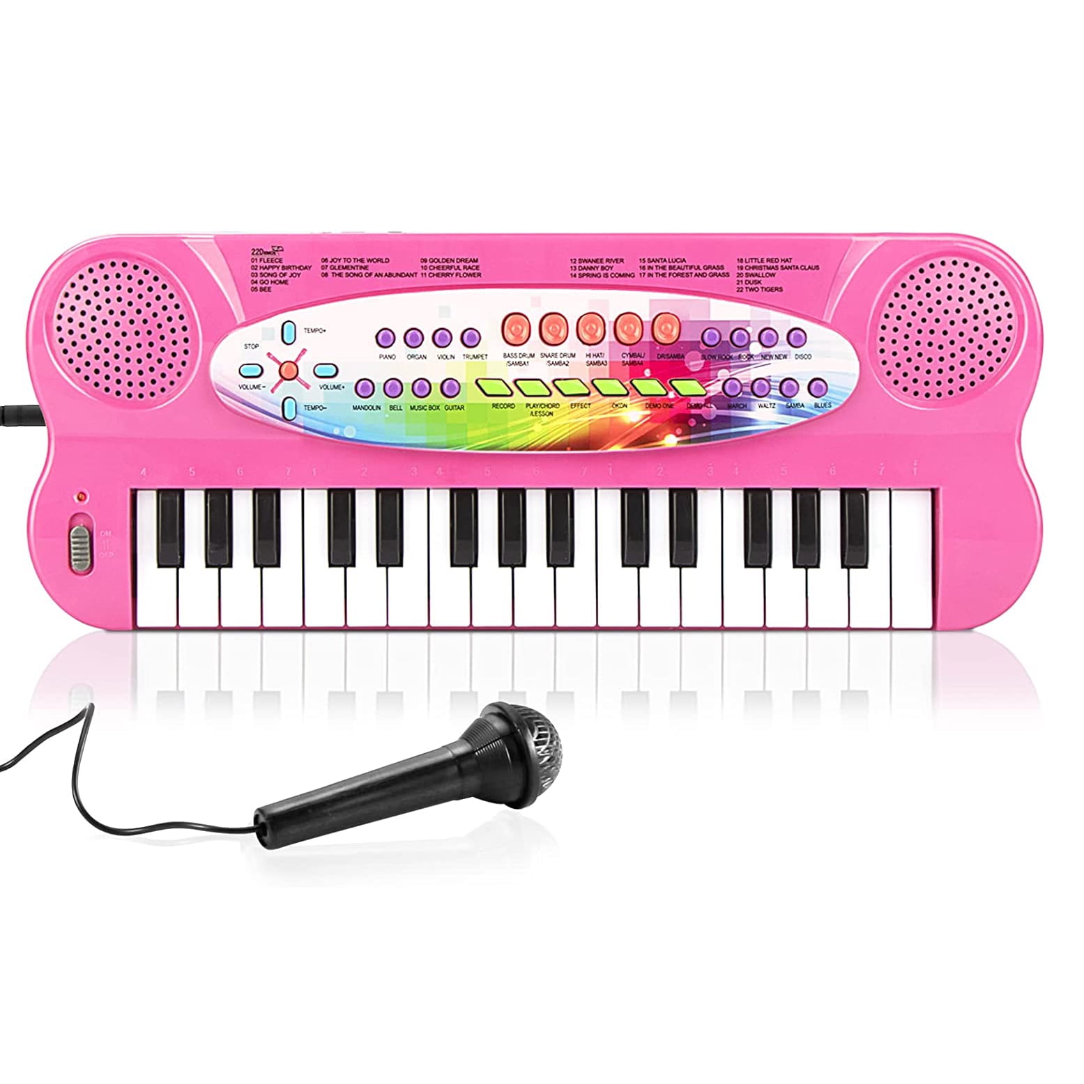 HAOTUTOYS Toddler Piano Keyboard, 32 Keys, Early Learning Toy, Music ...