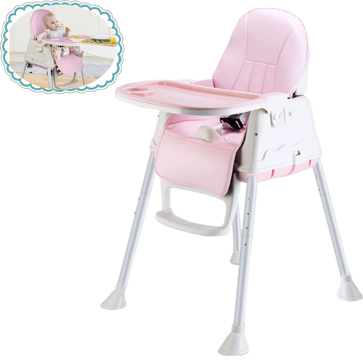 HAOUUCYIN Baby High Chair 3 in 1, Convertible High Chair/Dinning ...