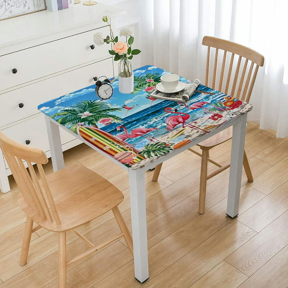 HAOXIT Summer Beach Square Tablecloth Party Decorations, Square ...