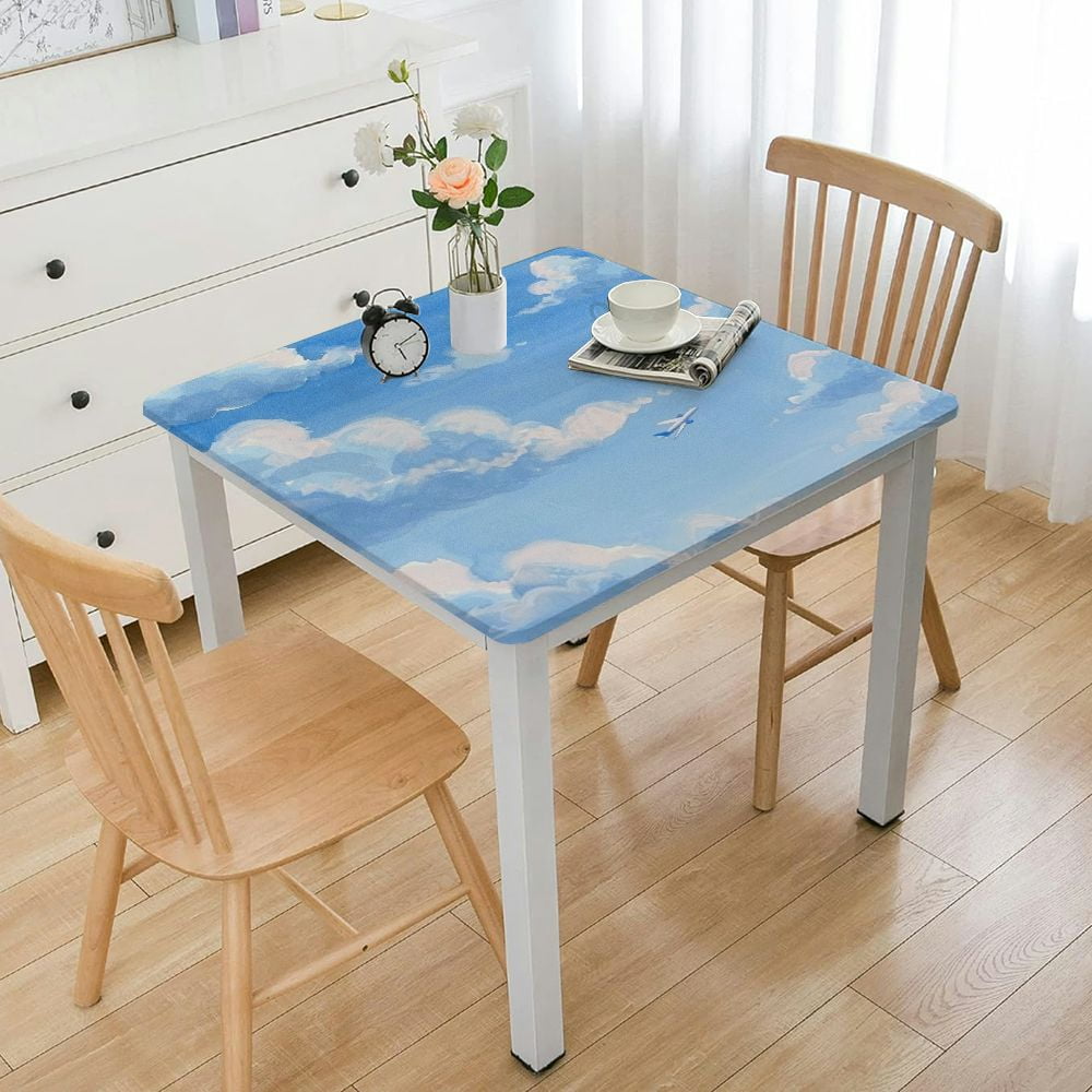 HAOXIT Cloud Tablecloths-Cartoon Story Party Supplies Blue Sky White ...