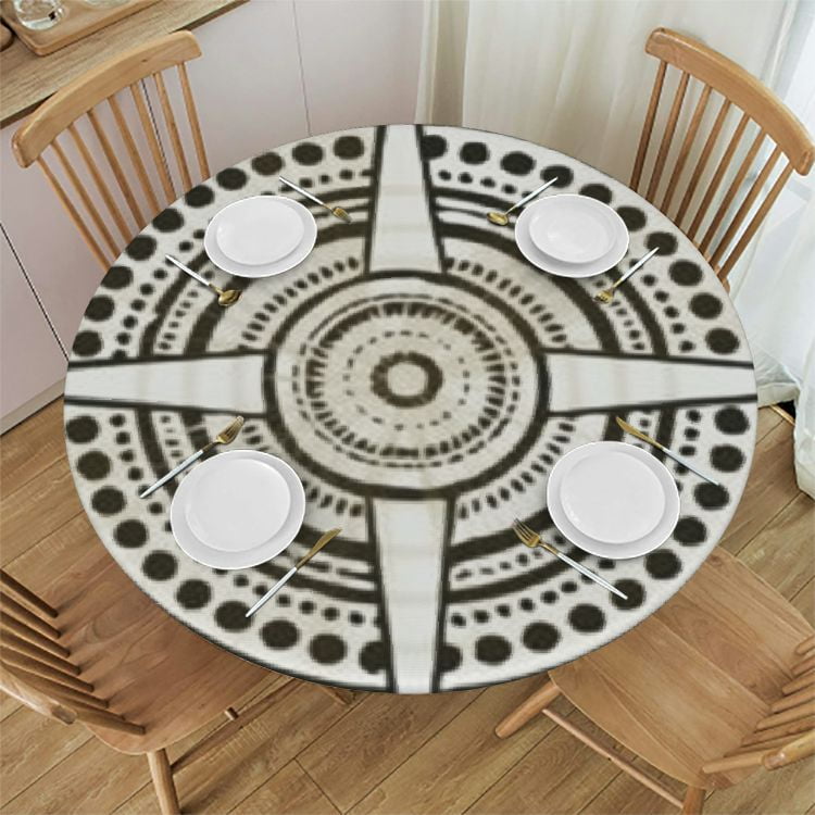 HAOXIT Compass Tablecloth, Nautical Compass on Background Old Map with ...