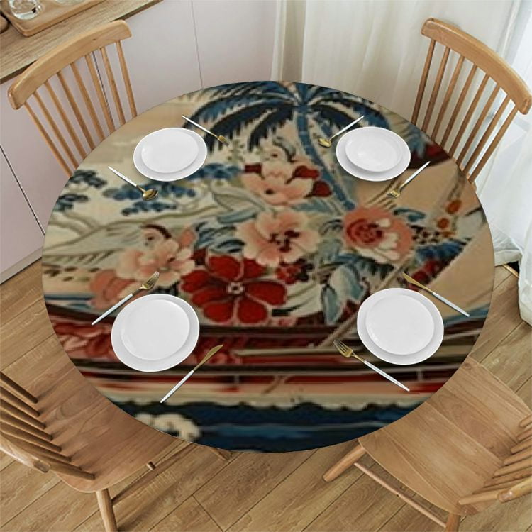 HAOXIT Garden Round Bantam Duck Table Cloth Table Cover Outdoor ...