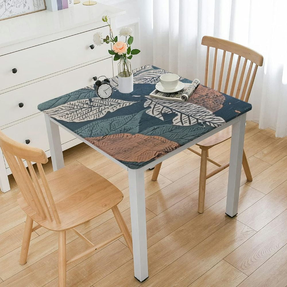 HAOXIT Green Country Rustic Foliage Fabric Tablecloth, Gold and Green ...