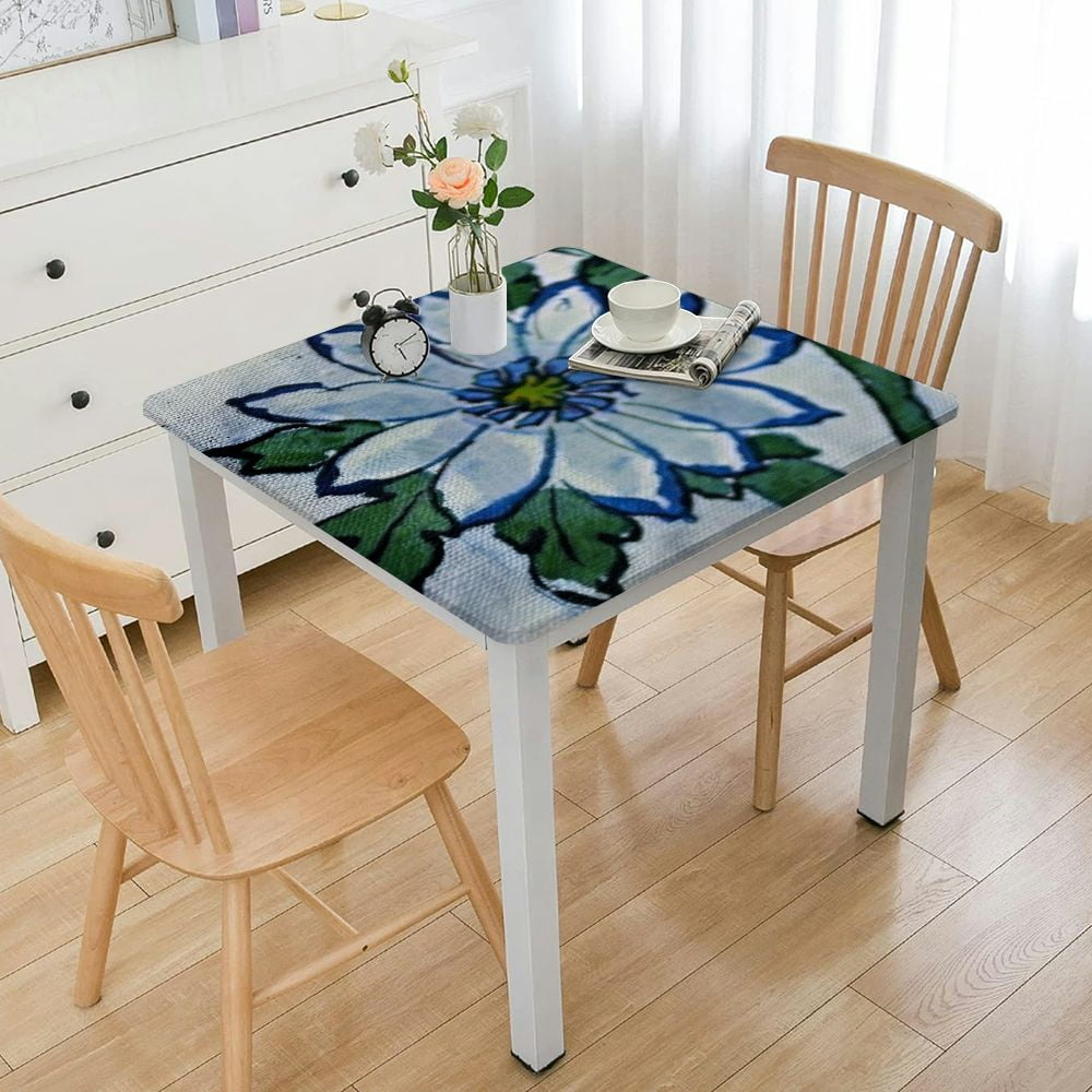 HAOXIT Hand Block Print Floral Tablecloth for Square Tables Cotton ...
