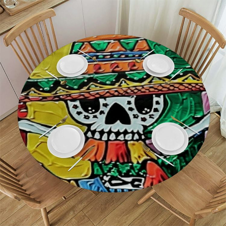 HAOXIT Mexican Tablecloth, Mexican with and on Mexican Flag Colored ...