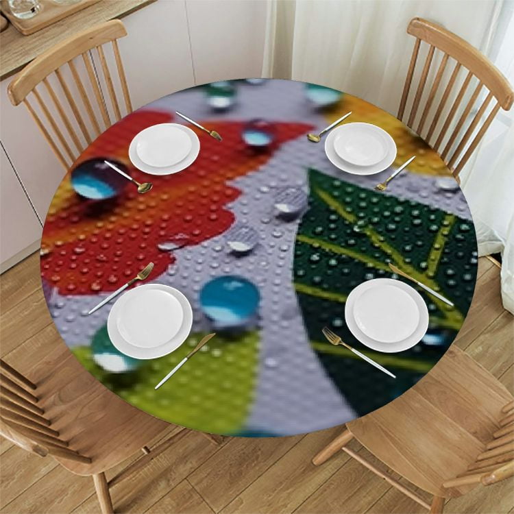 HAOXIT Outdoor Tablecloth Patio Table Cloth Stain Resistant Water ...