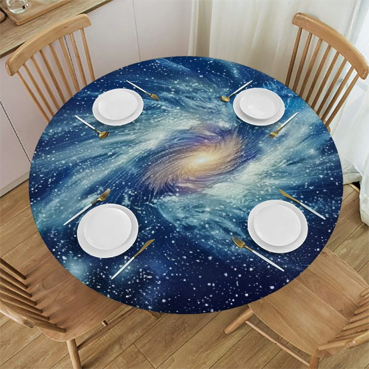 HAOXIT Outer Space Tablecloth, Spiral Galaxy Image Space and Stars Celestial Cosmos Universe ...