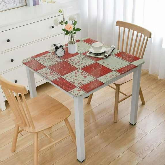 HAOXIT Rectangle Tablecloth, Vinyl Tablecloth with Flannel Backing ...