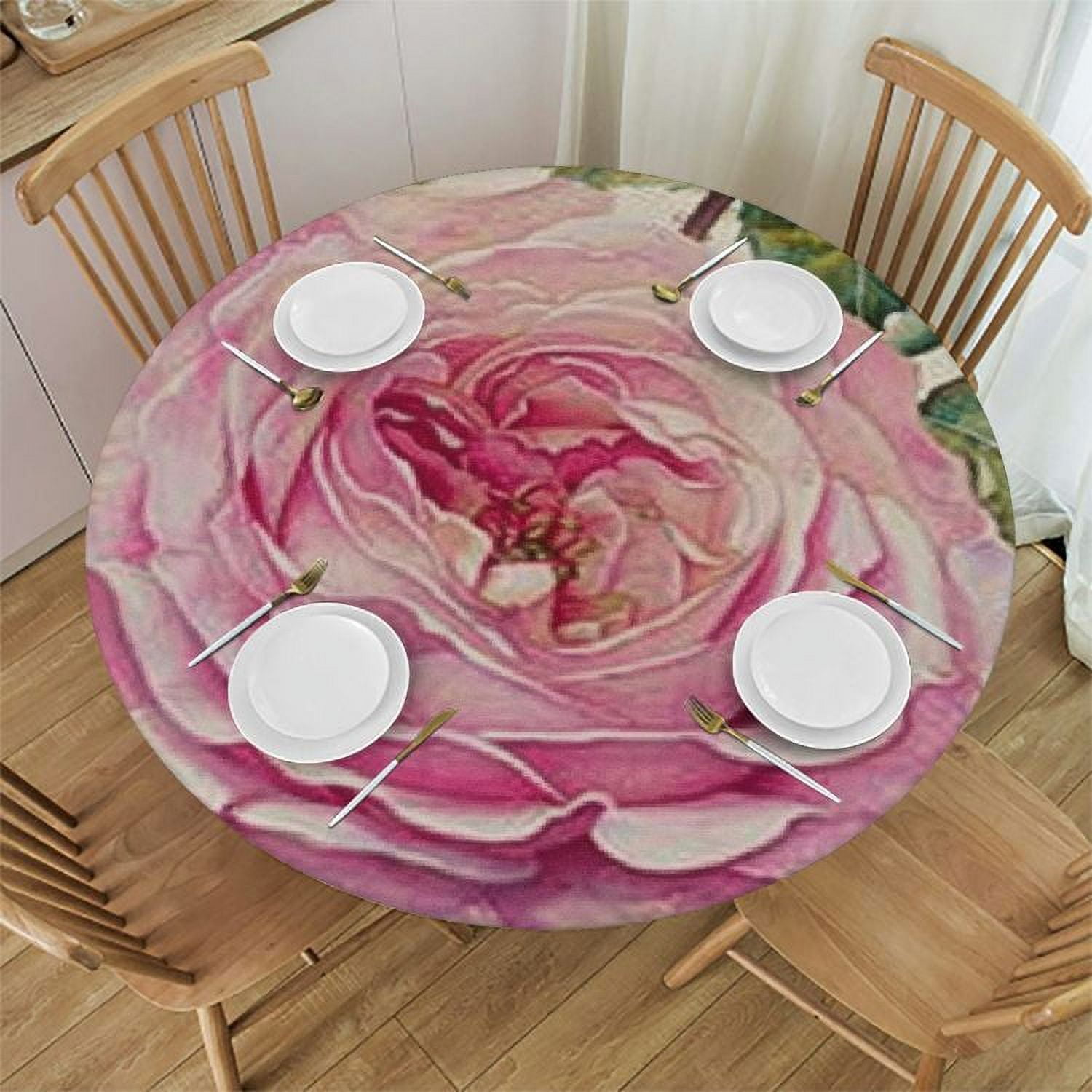HAOXIT Round Tablecloth Skeleton Cats, Evil cats halloween pink ...