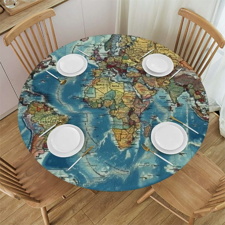 HAOXIT Table Cloth Open Mouth Sharp Teeth Fierce Attack Round ...