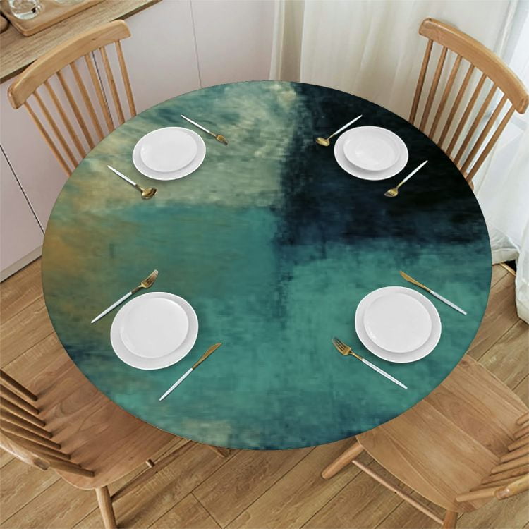 HAOXIT Table Cloth Round Table Cover for Kitchen Dining Picnic Party ...