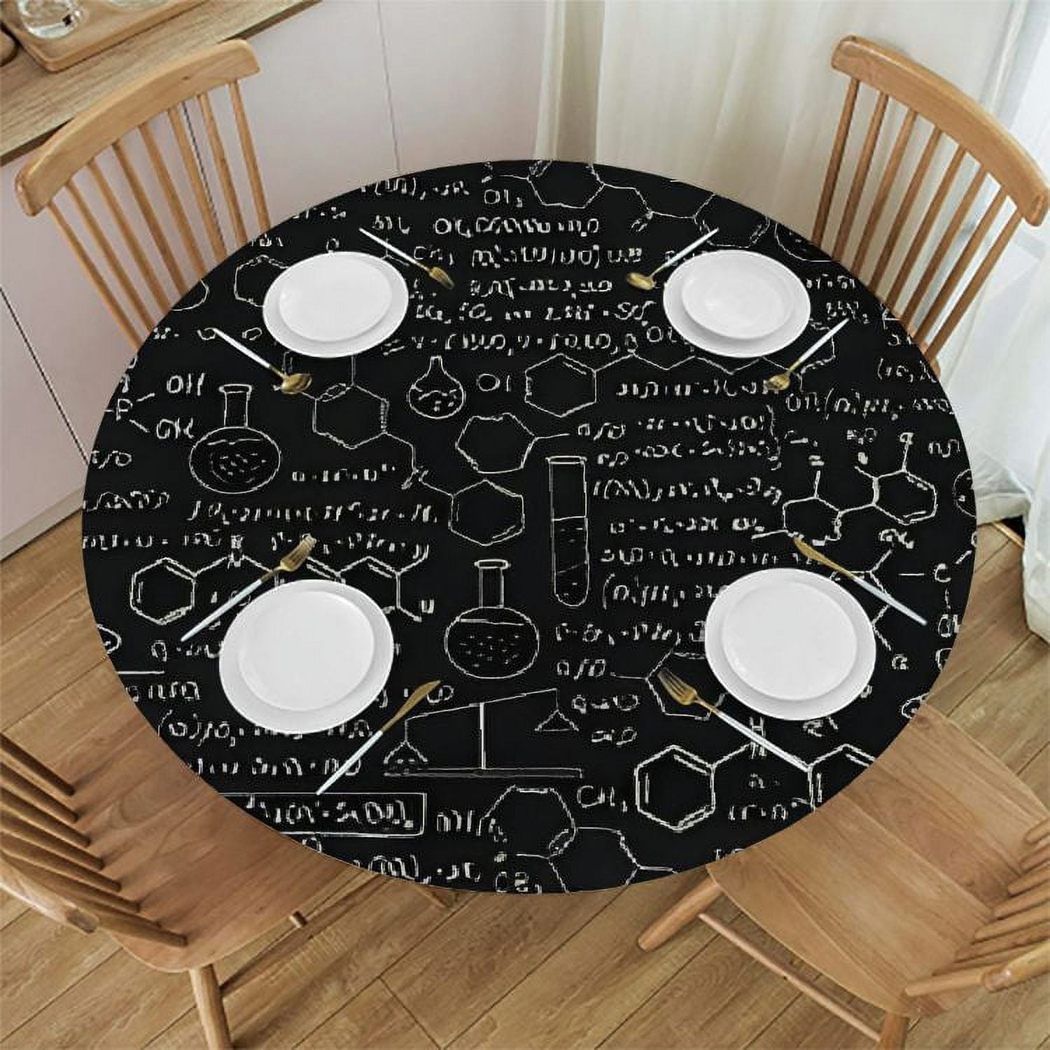 HAOXIT Table Cloths for Round Tables, Science Chemistry Tablecloth ...