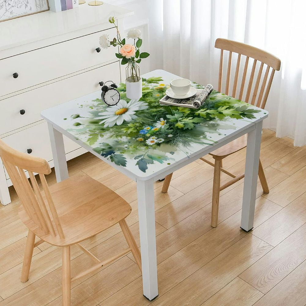 HAOXIT Tablecloths for Square Table Cover, Cotton Linen Fabric Table ...