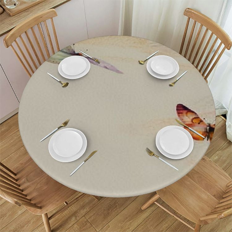HAOXIT Washable Round Table Cover Decorative s, Dining, Buffet Parties ...