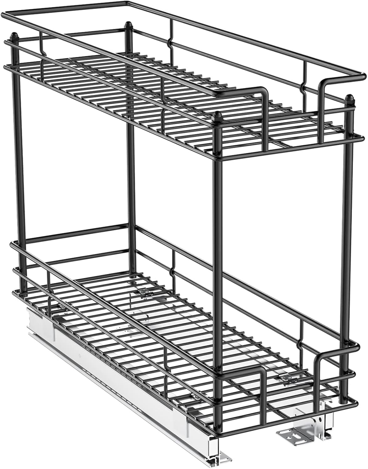 HAOYAN 3-Tier Pull Out Cabinet Organizer Spice Rack for Narrow Cabinet ...