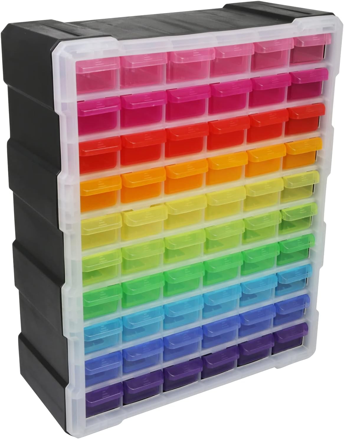 HAOYAN 60-Drawer Organizer - Heavy-Duty Plastic Storage Cabinet, Ideal ...