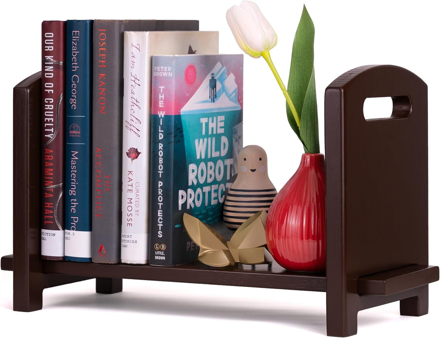 HAOYAN Adjustable Desktop Bookshelf - Sturdy Desk Bookshelf and Book ...