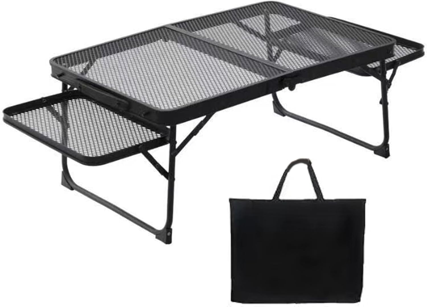 HAOYAN Folding Grill Table Camping Table with Mesh Desktop,Camping ...