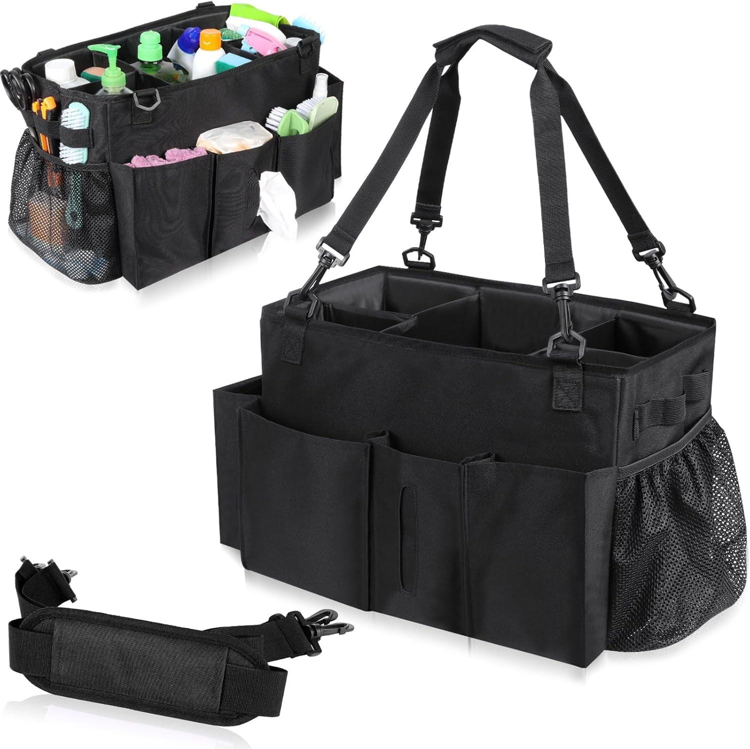 HAOYAN Wearable Cleaning Caddy Bag with Handle, Multi-functional ...