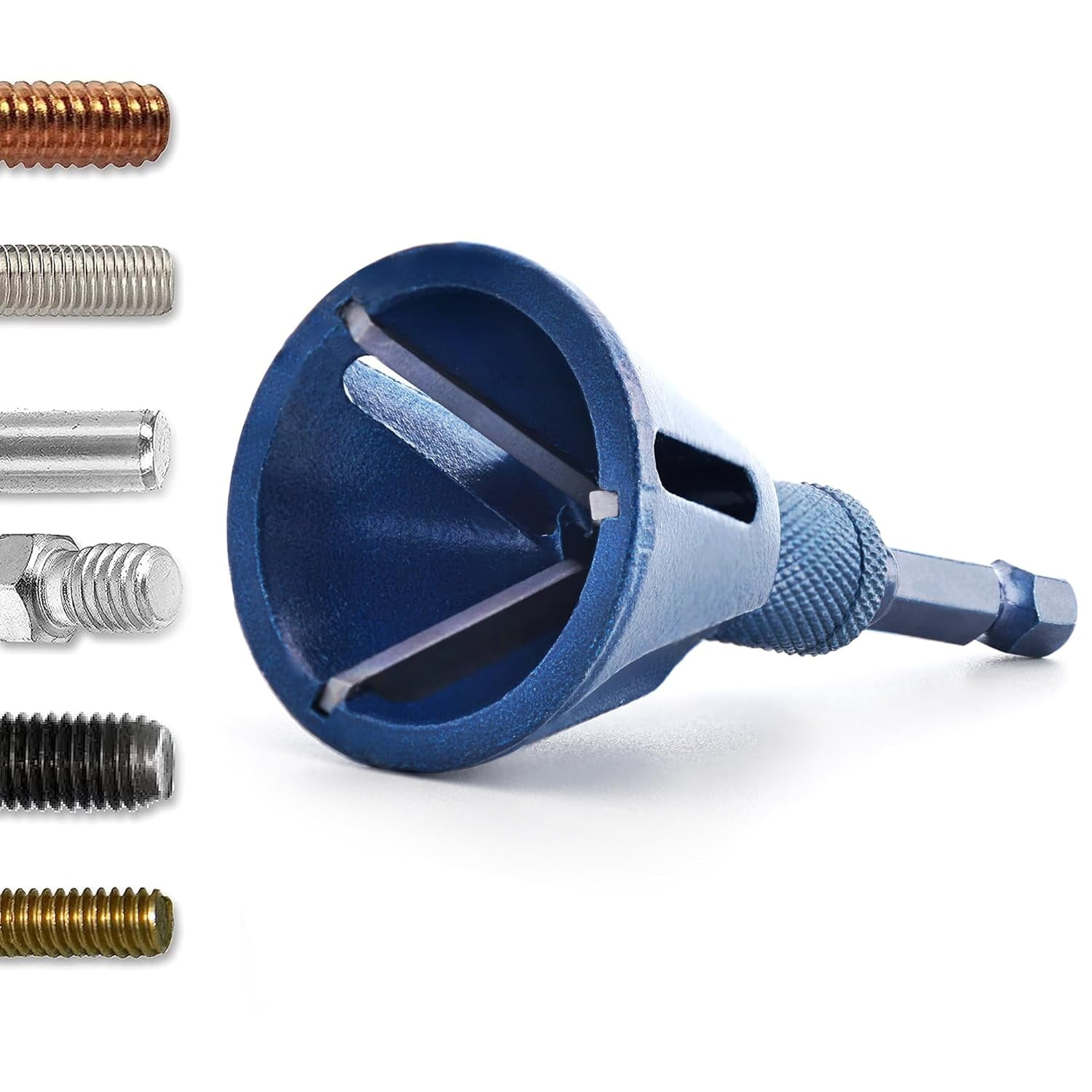 HAOYAN YG8 Carbide Blade, Deburring Drill Bit, Remove Burr Tools with Quick Release Shank ...