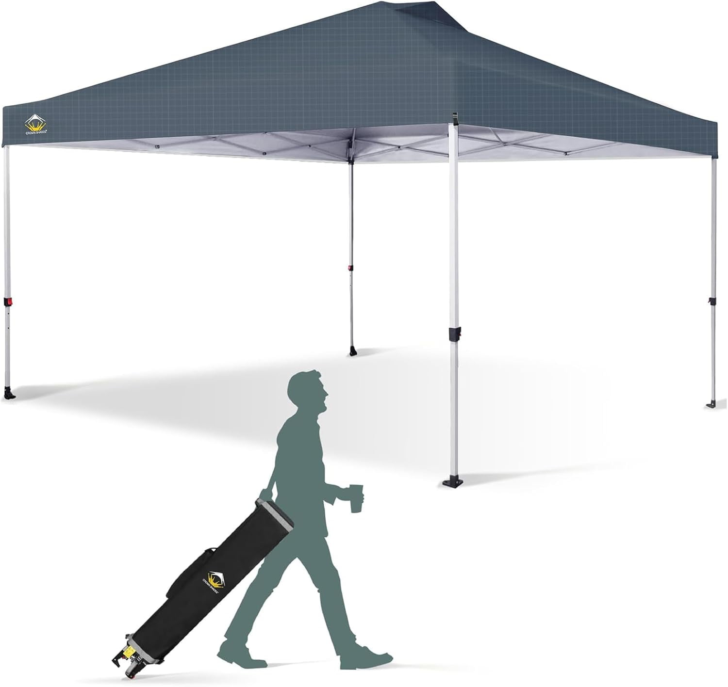 HAOYUAN 12x12 Pop Up Canopy - Beach Tent with One Push Setup - Easy Outdoor Sun Shade Shelter ...