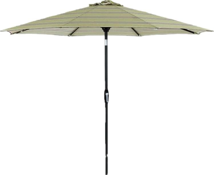 HAOYUAN 9ft Grass Stripe Patio Umbrellas Outdoor Table Market Umbrellas ...