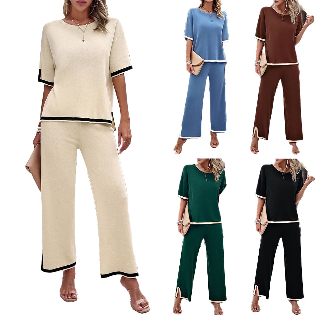 HAOYUNL 2 Piece Sets for Women/Skirt Sets Women 2 Piece Outfits/Lounge ...