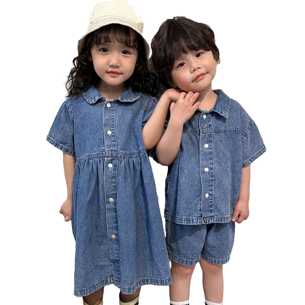 HAOYUNL Big Sister Little Brother Outfit Matching/ Brother and Sister ...