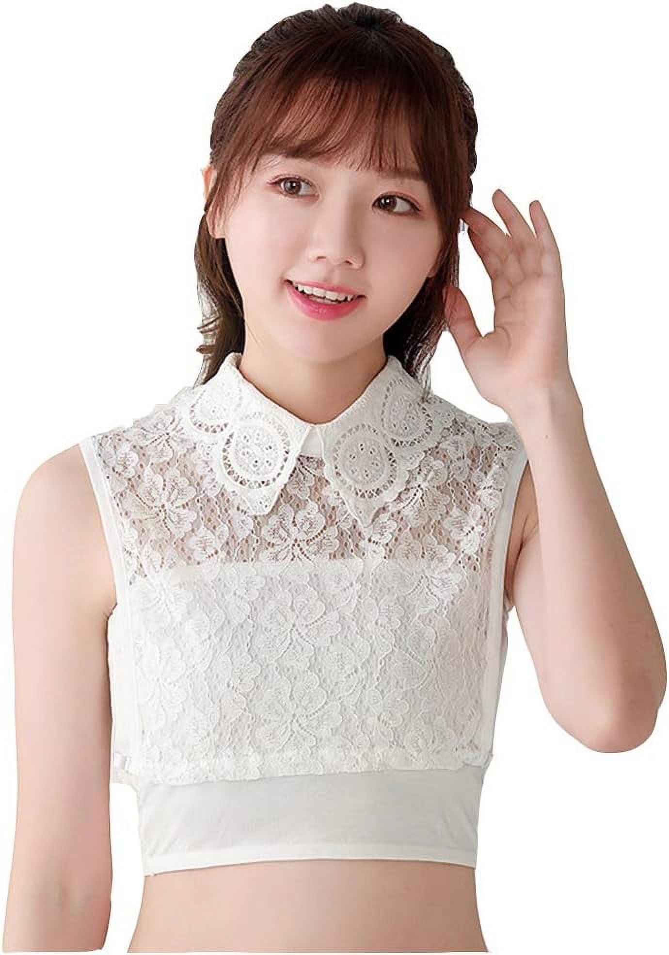 HAOYUNL False Collar Half Shirts Blouse Collar for Women Detachable ...
