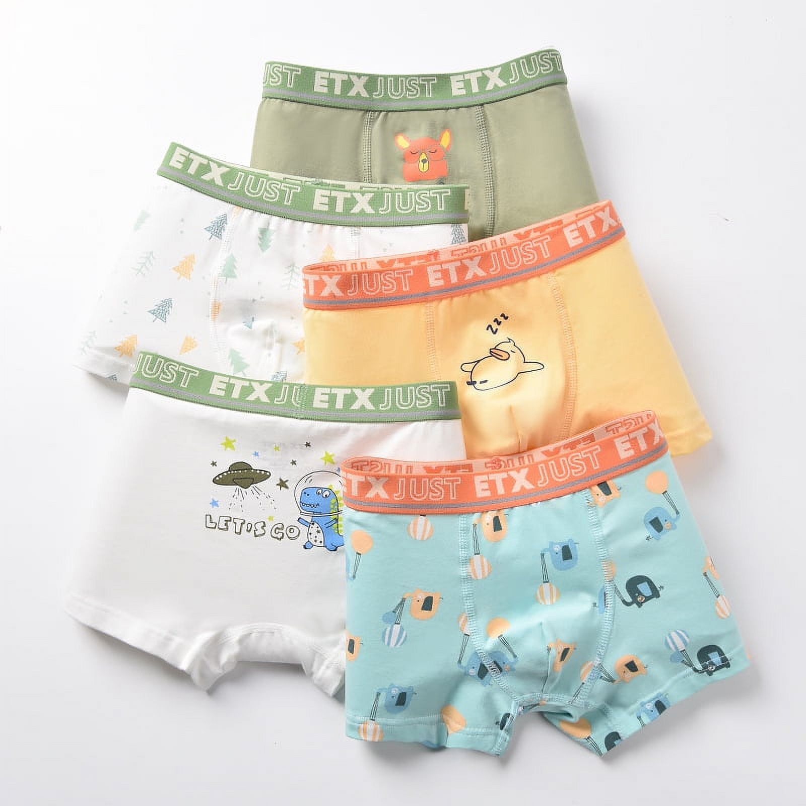 HAOYUNL Kids Teen Boxer Briefs Cotton Underwear for Boys Briefs Little ...