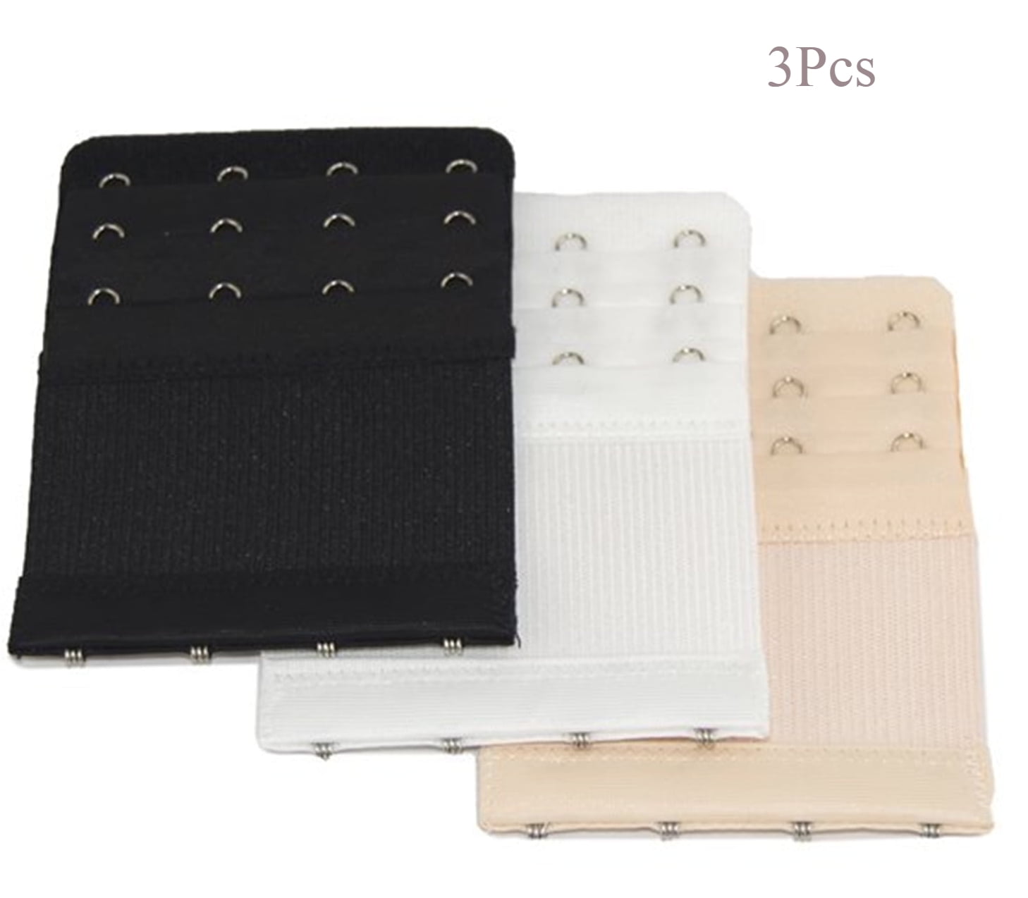 HAOYUNL Women's Bra Extender 4 Hook Soft Elastic Comfortable Bra ...