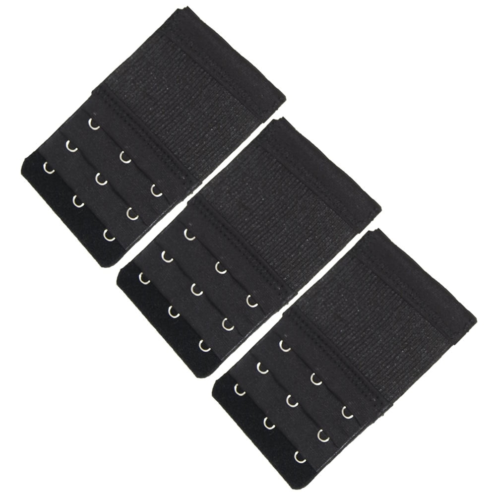 HAOYUNL Women's Bra Extenders Stretch Elastic Bra Extender, 3 Hook, (3 ...