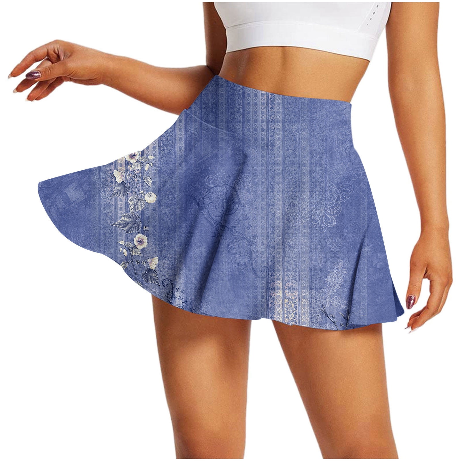 HAPIMO Discount Women's Summer Pleated Tennis Skirts Athletic Stretchy ...