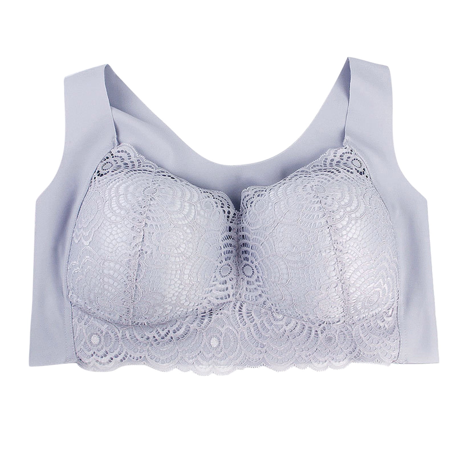 HAPIMO Everyday Bras for Women Stretch Underwear Gathered Rimless Soft ...