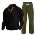 HAPIMO Men's Tracksuits Sweatshirt and Pants Sets Long Sleeve Stand ...