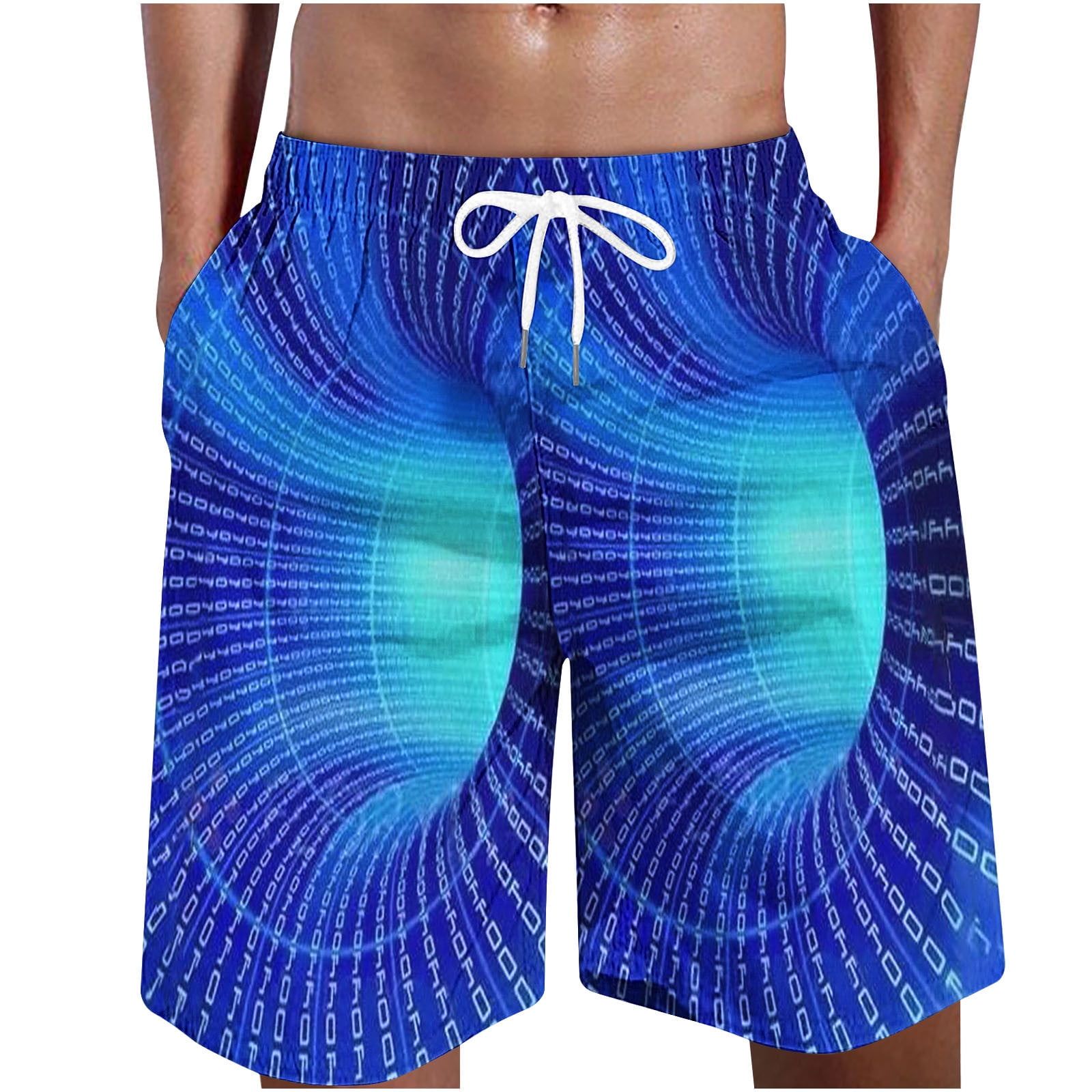 HAPIMO Mens Trends Swim Trunks Elasticated Lace-up Surf Bathing Suits ...